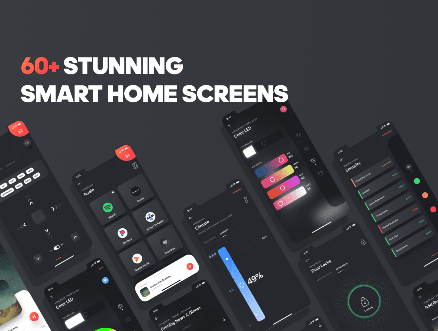Smart Home Automation UI Kit • DQODE